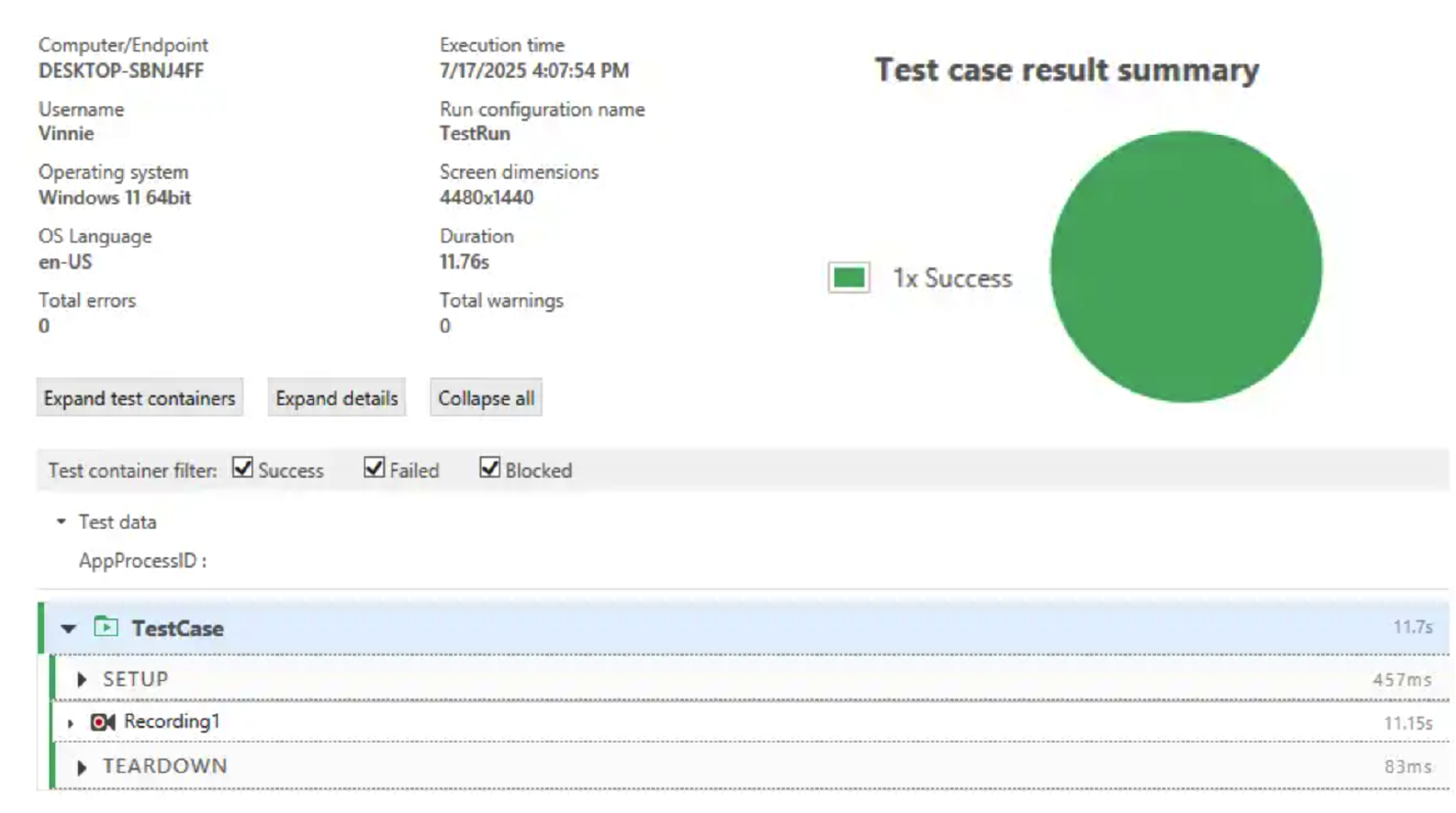 Windows Desktop Test Automation - Ranorex
